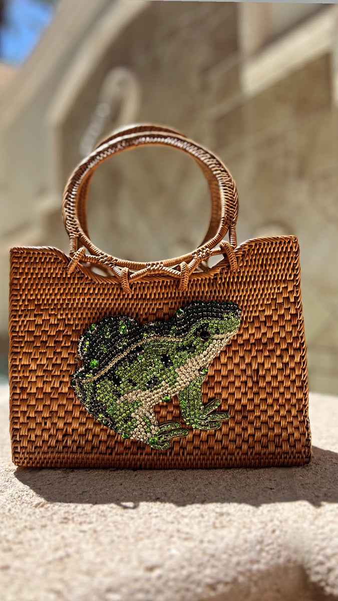 Green Frog Swarovski Handbag – Fivestory