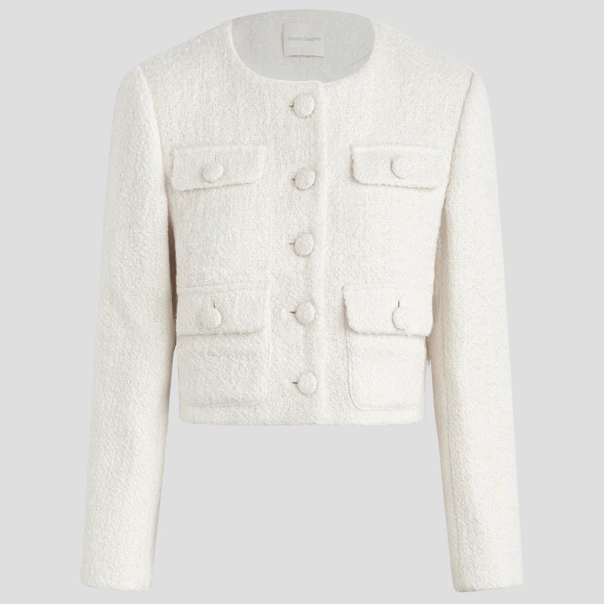 The Emily Jacket in White – Fivestory