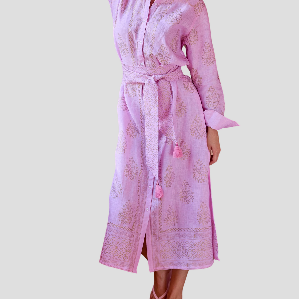 Bella Tu | Rani 52" Shirtdress in Pink | FIVESTORYNY.COM – Fivestory