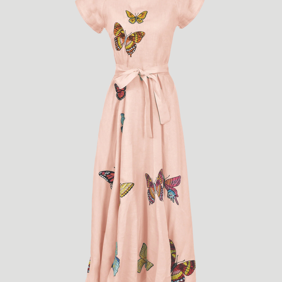 Papiyon Butterfly Dress in Peach – Fivestory